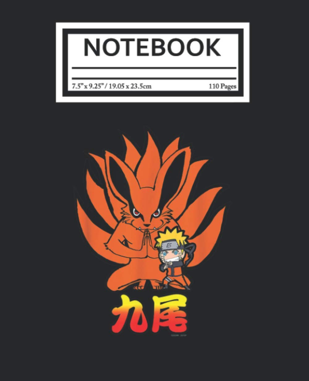 Notebook: Naruto Shippuden Naruto Kurama Nine Tails Chibi 110 Pages ...