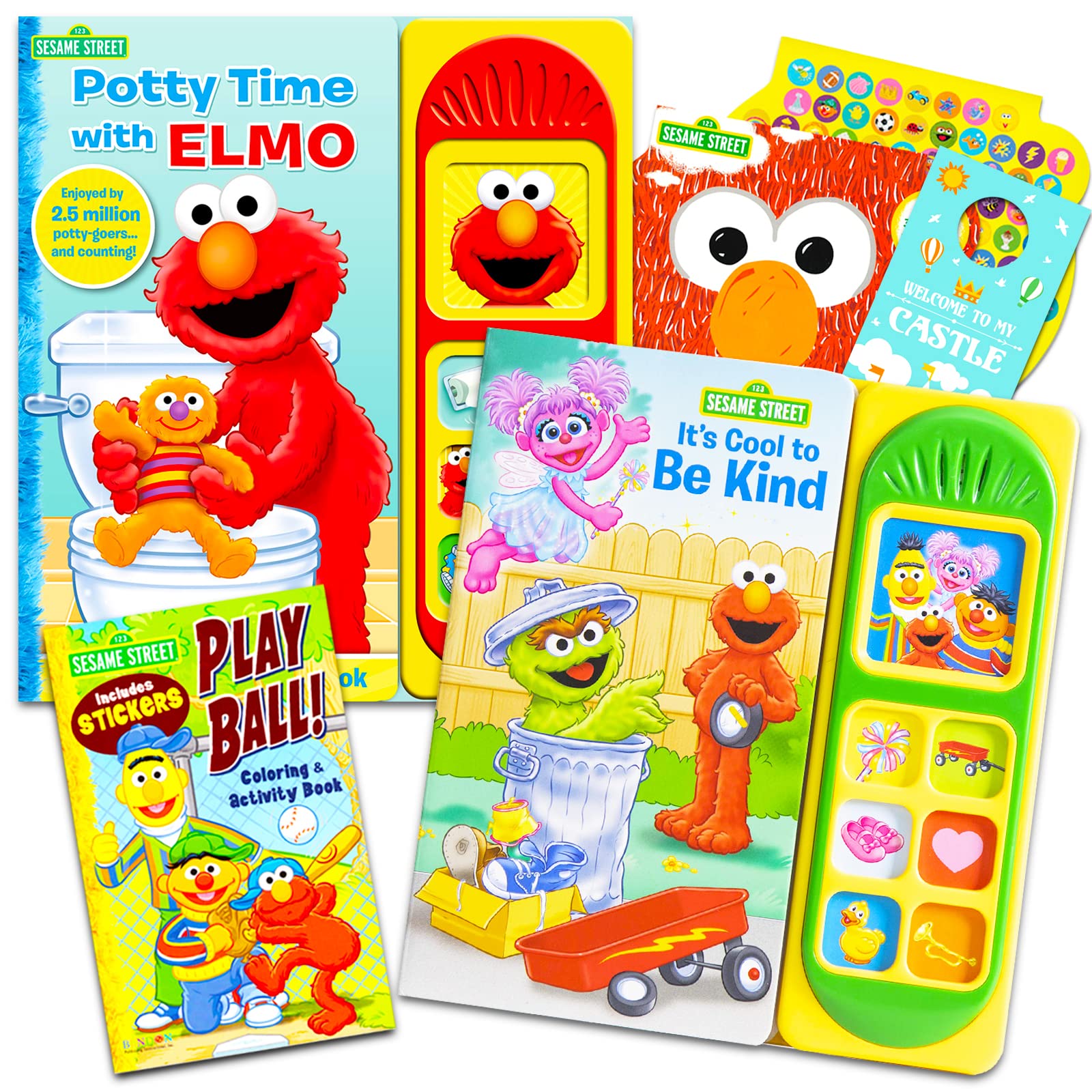 Sesame Street Books for Kids, Toddlers | Bundle with 2 Sesame Street ...