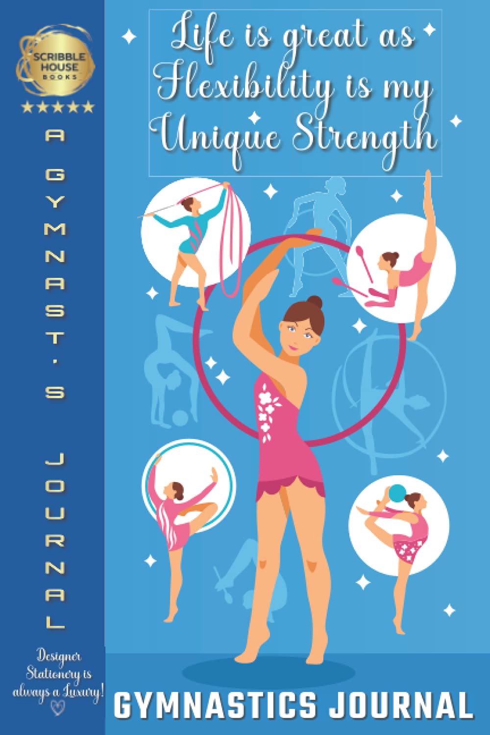 Gymnastics Lined Journal Notebook for Gymnasts: Gymnastics themed Lined ...