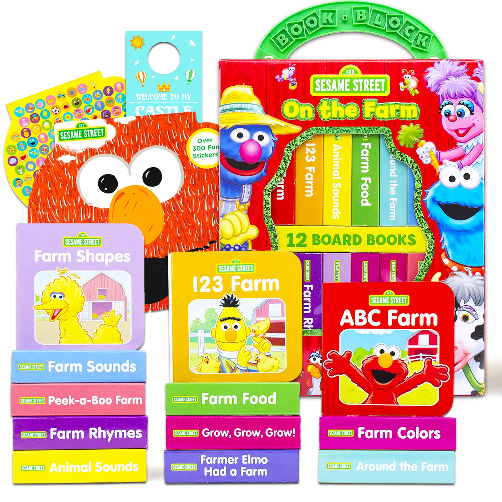 Sesame Street Board Books Set for Toddlers and Kids - Bundle with 12 ...
