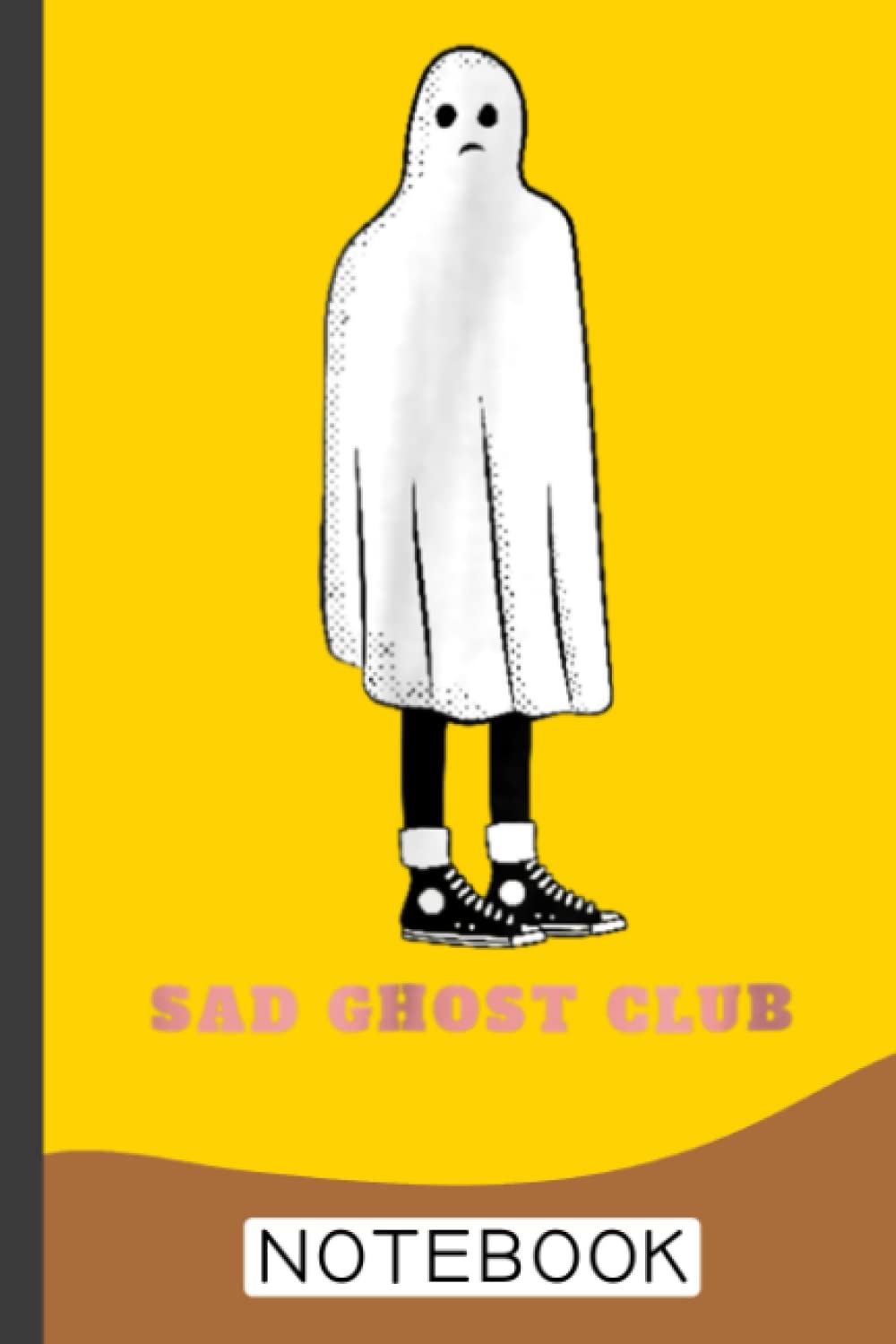 Sad Ghost Club Sadness Art Unhappy Depressed Heartbroken Notebook ...