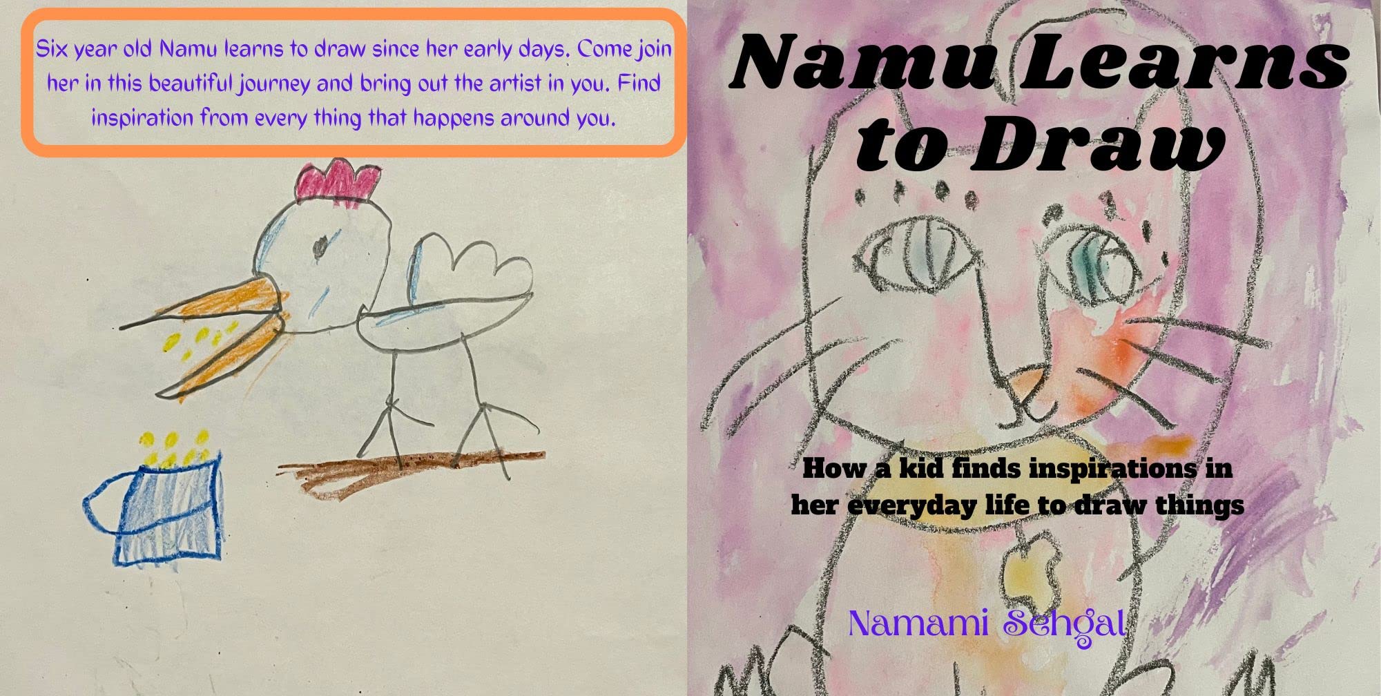 Namu learns to draw: How a kid finds inspirations in her everyday life ...