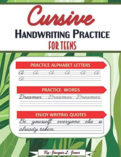 Cursive Handwriting Practice for Teens: Learning Cursive with ...