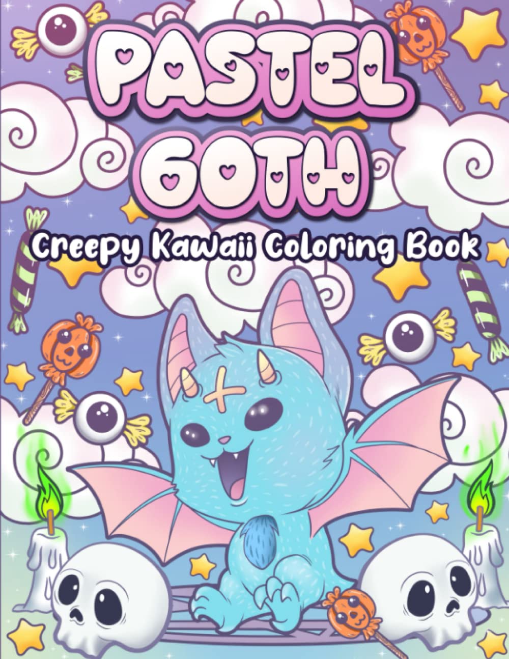 Pastel Goth Creepy Kawaii Coloring Book: Satanic Chibi Horror Coloring ...
