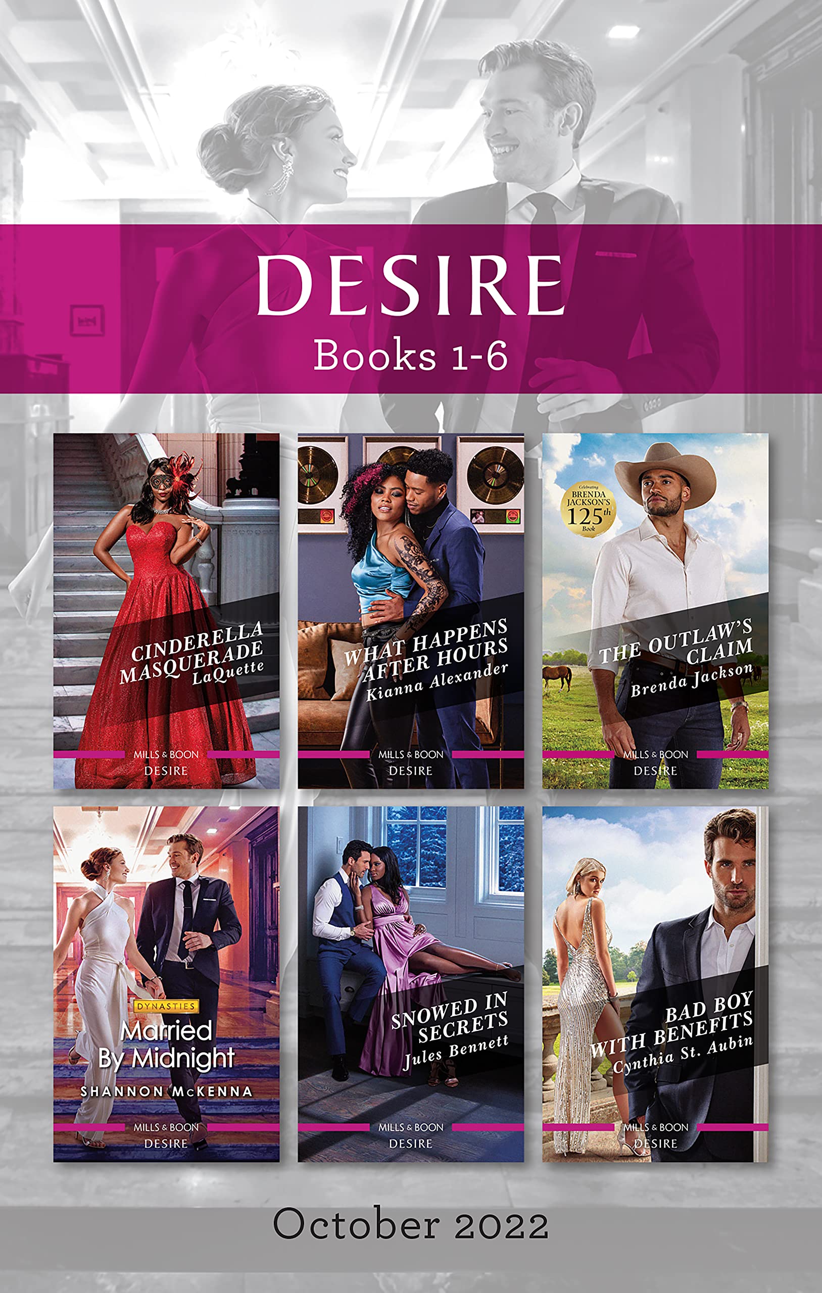 Desire Box Set Oct 2022/Cinderella Masquerade/What Happens After Hours/The Outlaw's Claim ...