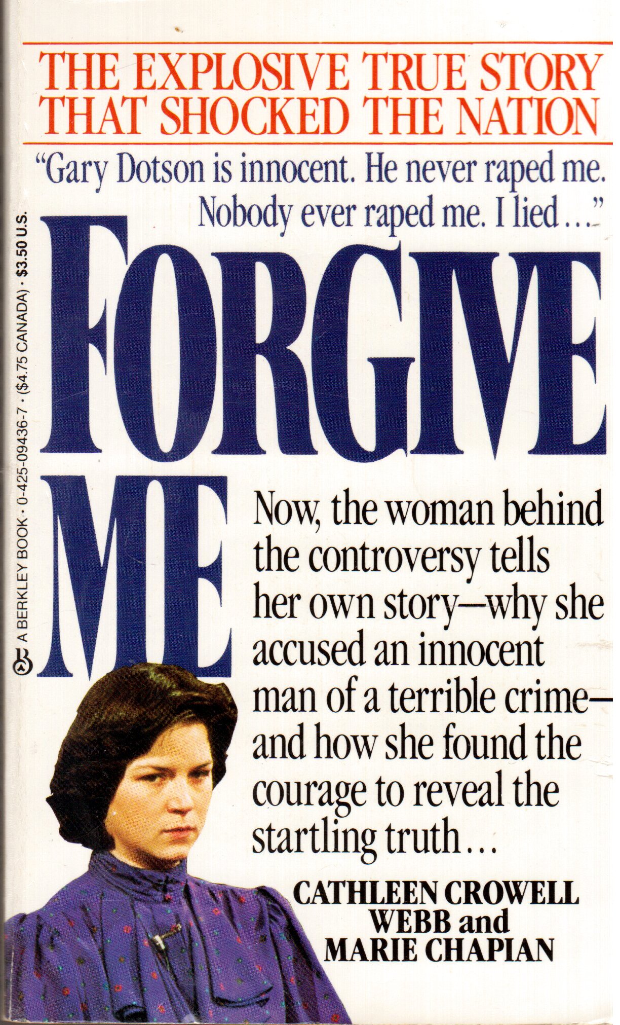 Forgive Me by Cathleen Crowell Web | Goodreads