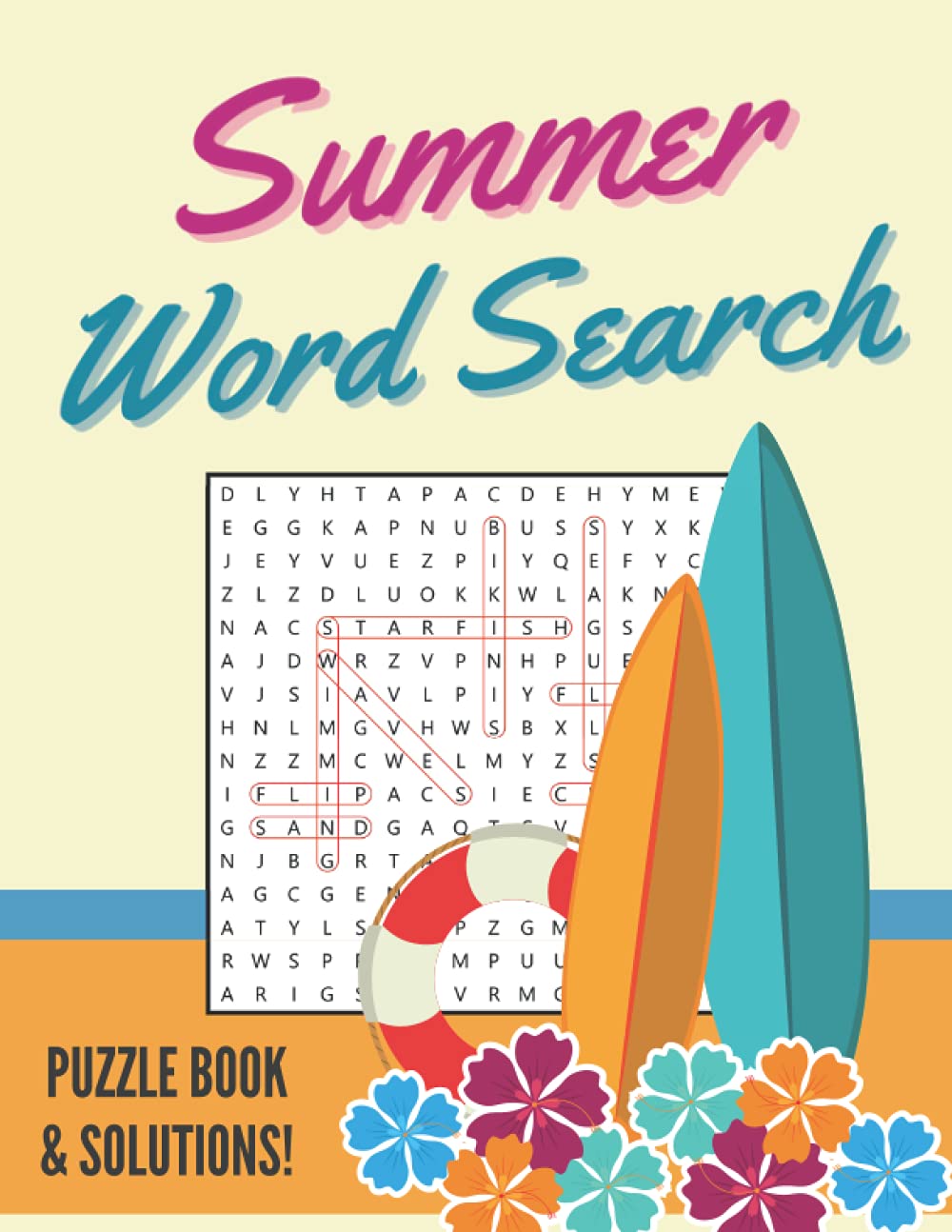 Summer Word Search For Adults: 80 Summer Word Puzzle Activities For All ...