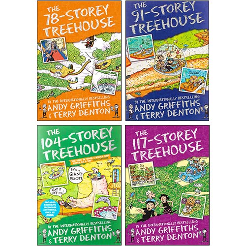 The Treehouse Storey 4 Books Collection Set By Andy Griffiths & Terry ...