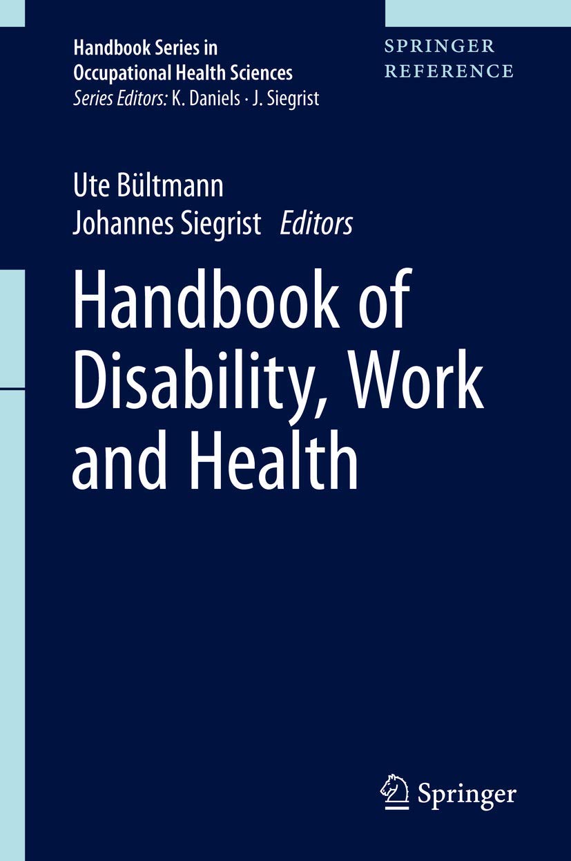 Handbook of Disability, Work and Health by Ute Bültmann | Goodreads