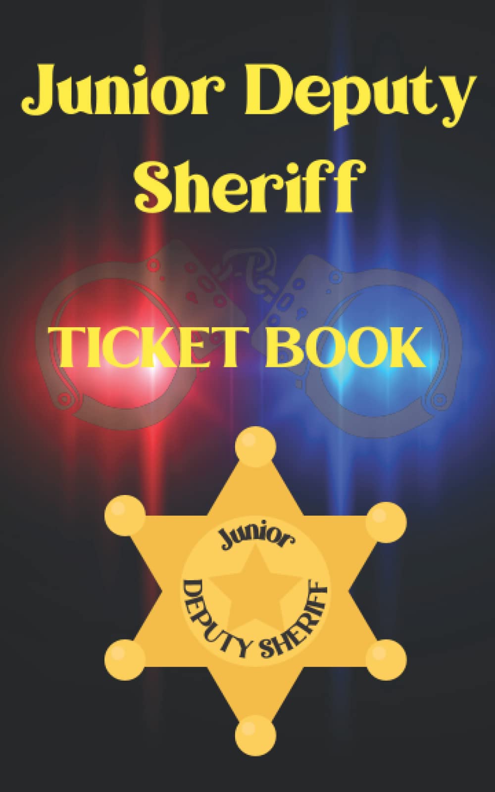 Kids Junior Deputy Sheriff Ticket Book | Pretend Aspiring Deputy ...