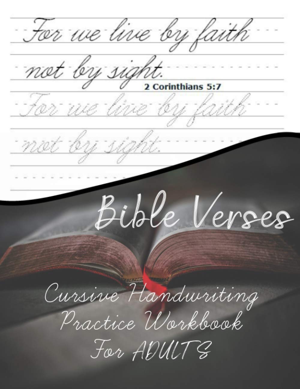 Bible Verses Cursive Handwriting Practice Workbook: Writing In Full ...