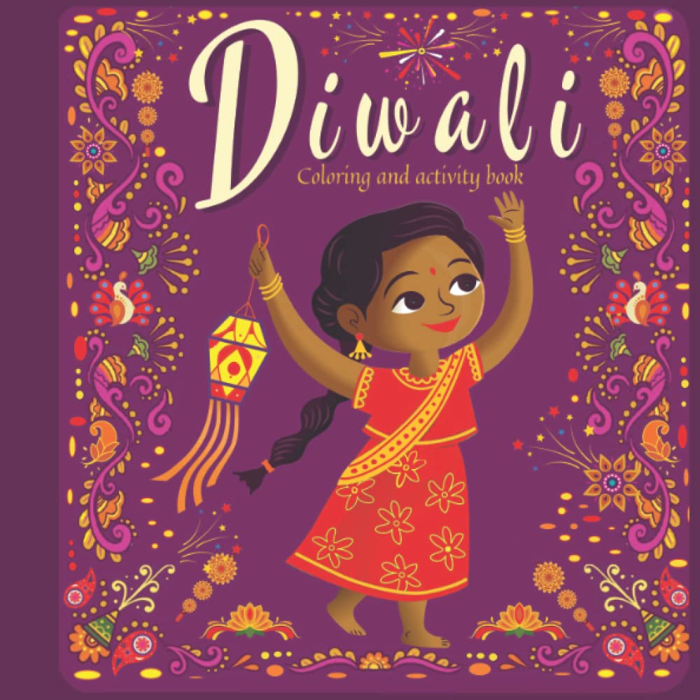Diwali Coloring Books for Kids: Celebrate Diwali Festival with Activity ...