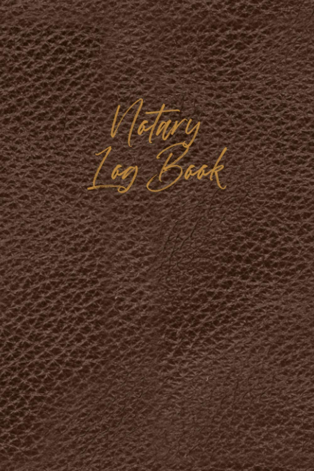 Notary Log Book: One Entry Per Page Notarial Records Journal - Leather ...