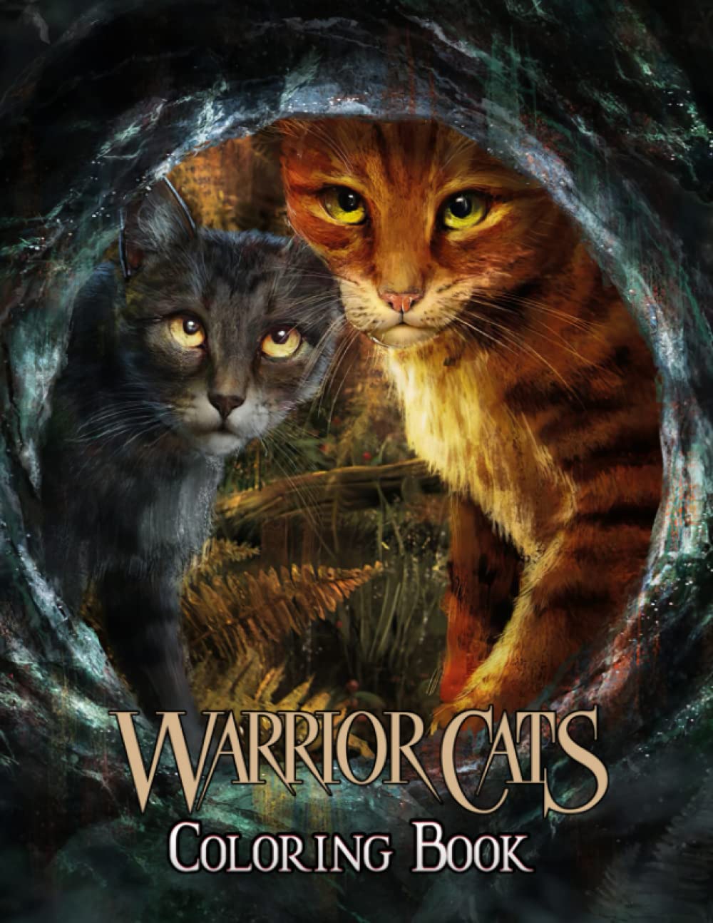 Warrior Coloring Book: All Volumes Challenging Cats Relaxation Activity ...