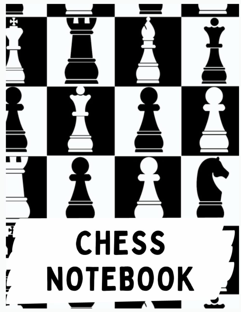 Chess Notebook: Chess Composition Notebook Wide Ruled 8.5x11 inches ...
