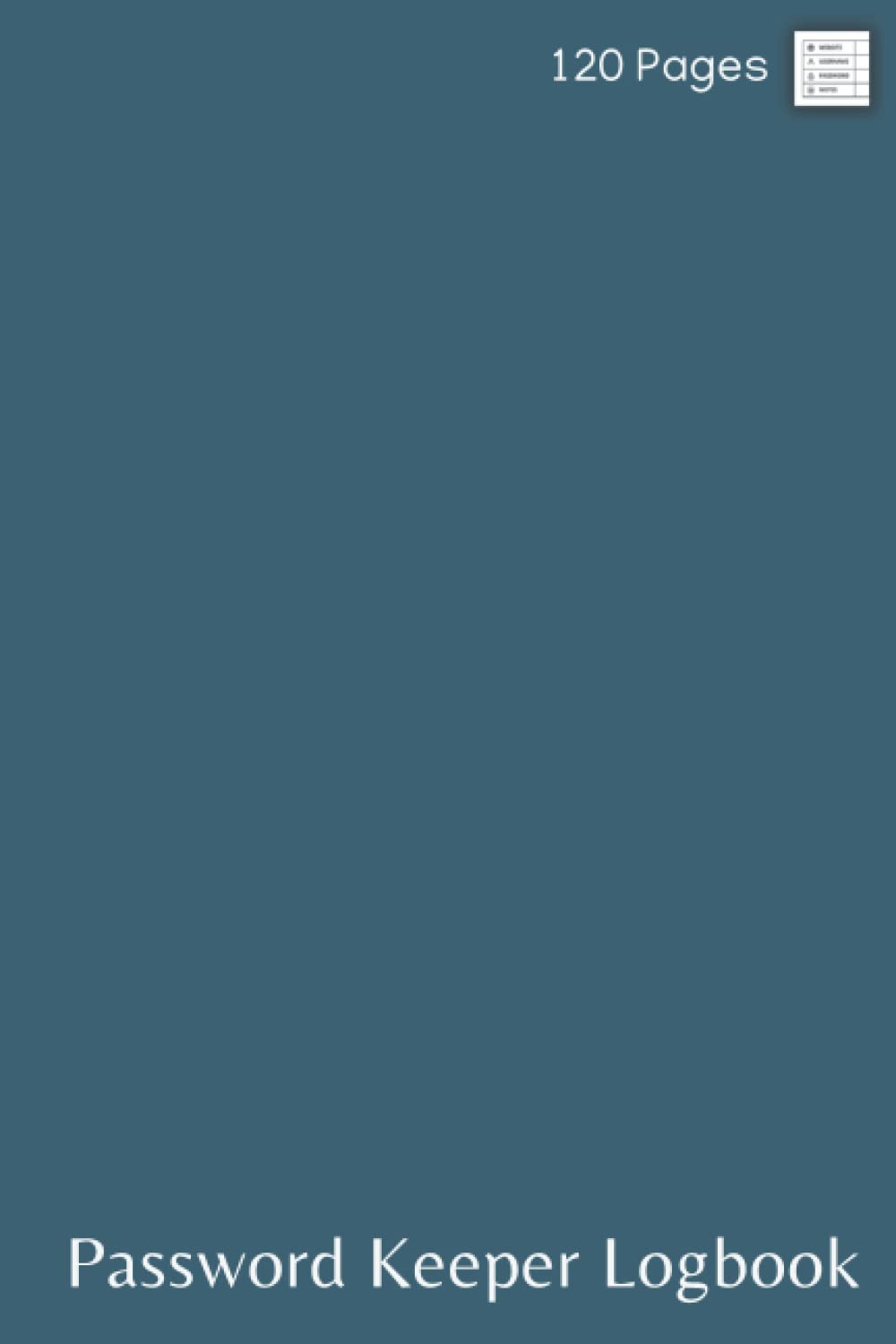 Password Keeper Logbook: Small size Alphabetically Sorted Internet ...