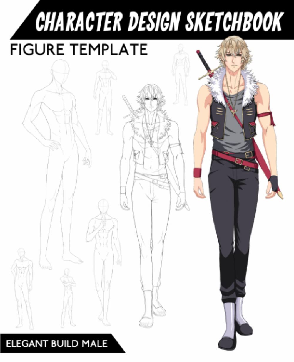 Character Design Sketchbook Figure Template: 98 Figure Templates ...