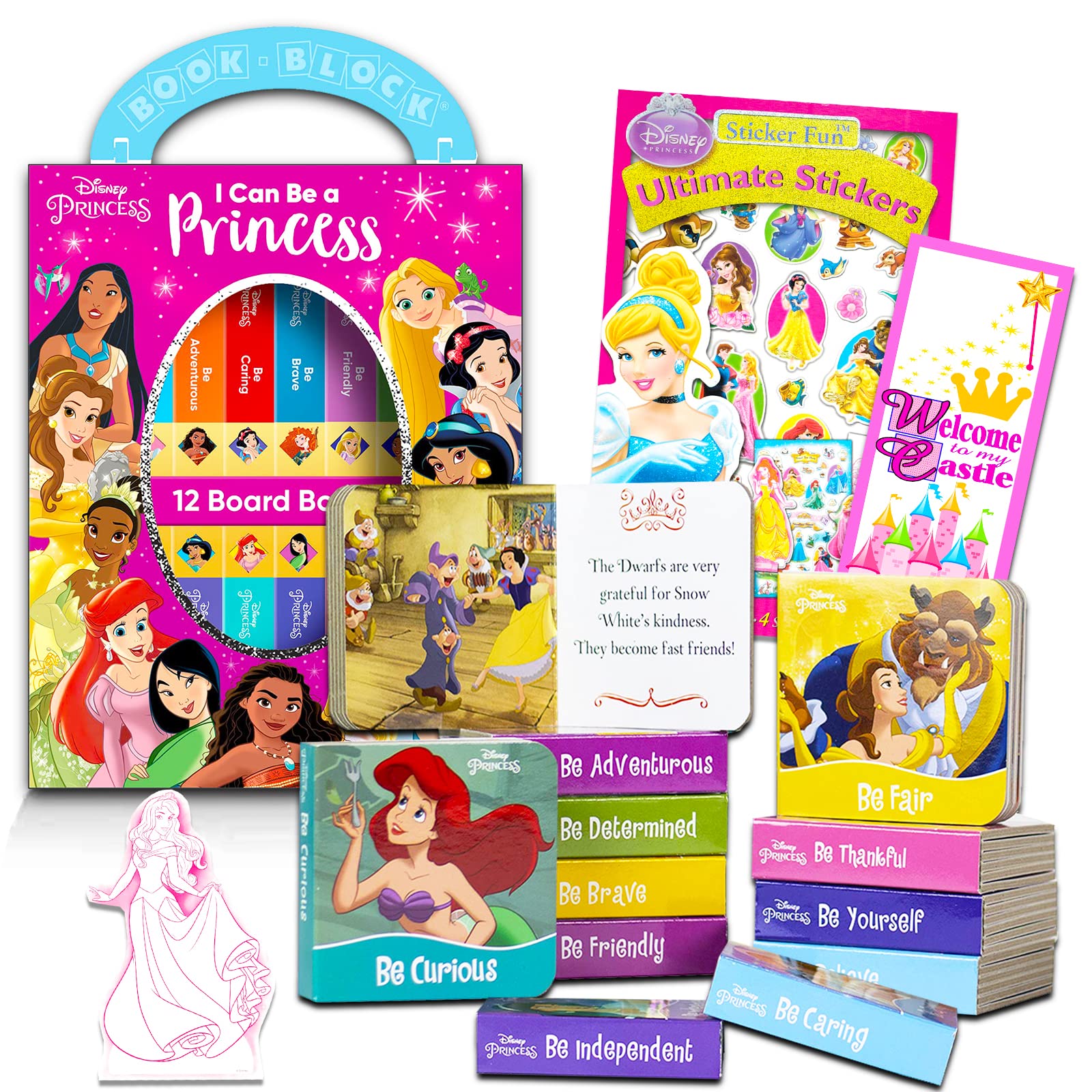 Disney Princess Board Books Set For Toddlers and Babies - Bundle with ...