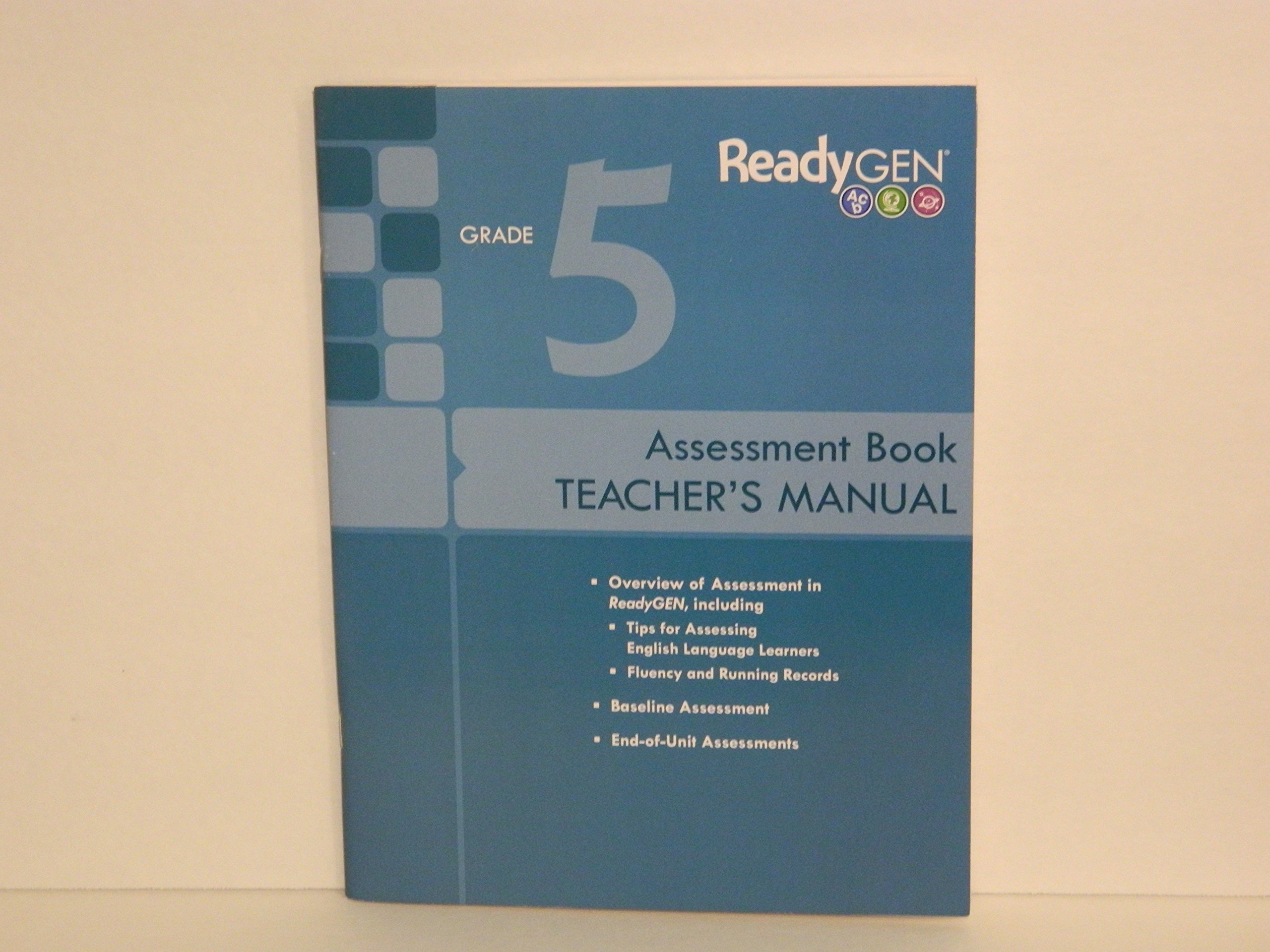 ReadyGen Assessment Book Teacher's Manual - GRADE 5 by Pearson ...