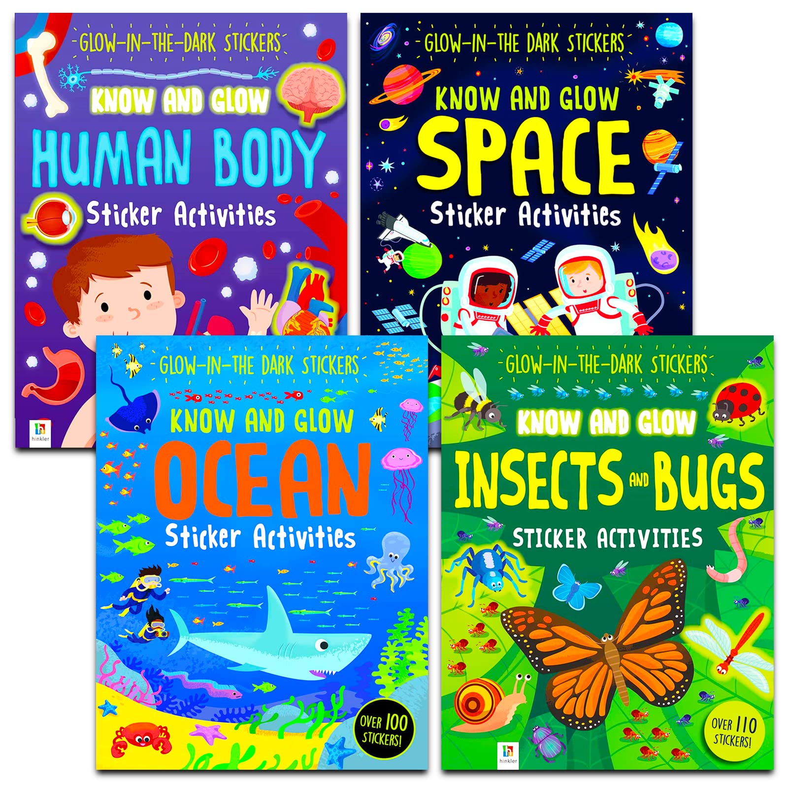 Know and Glow Sticker Activity Books for Kids ~ Bundle with Know and ...