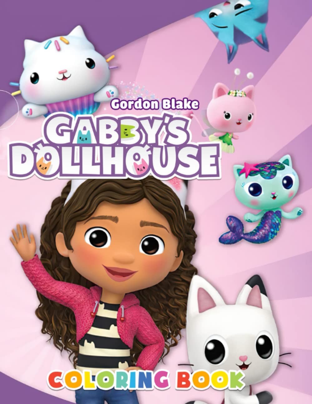 Gabby Dol픩house Coloring Book: A Cat-tastic Gift And Unique Cartoon Illustrations For Kids ...