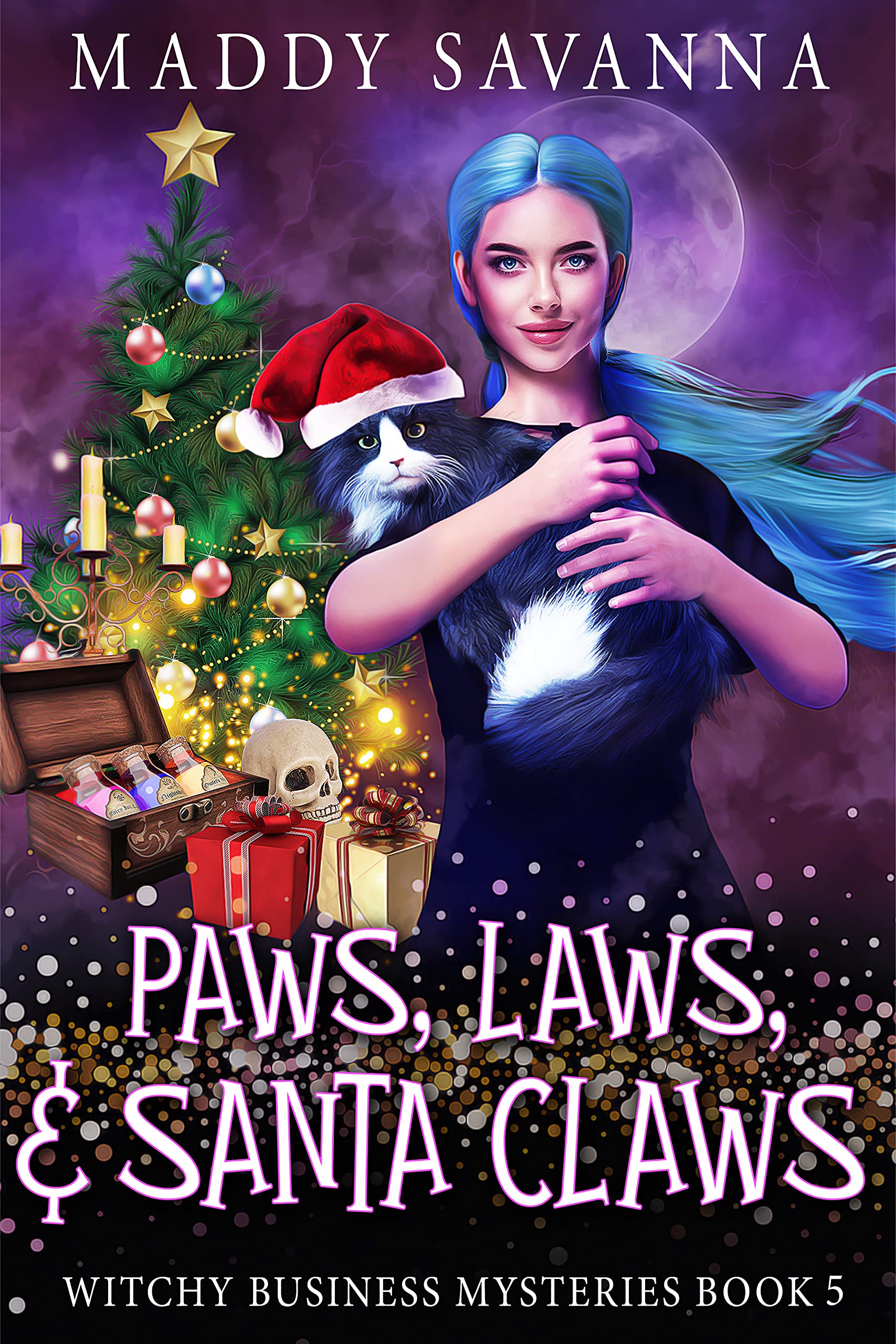 Paws, Laws, & Santa Claws: A Paranormal Cozy Mystery by Maddy Savanna ...