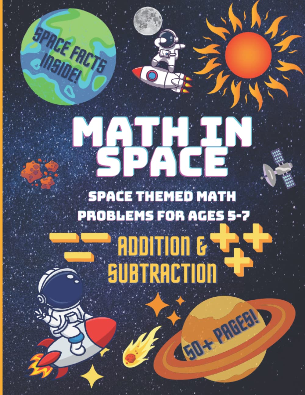 Math in Space Vol.1 Addition and Subtraction: Unique Space Themed Math ...