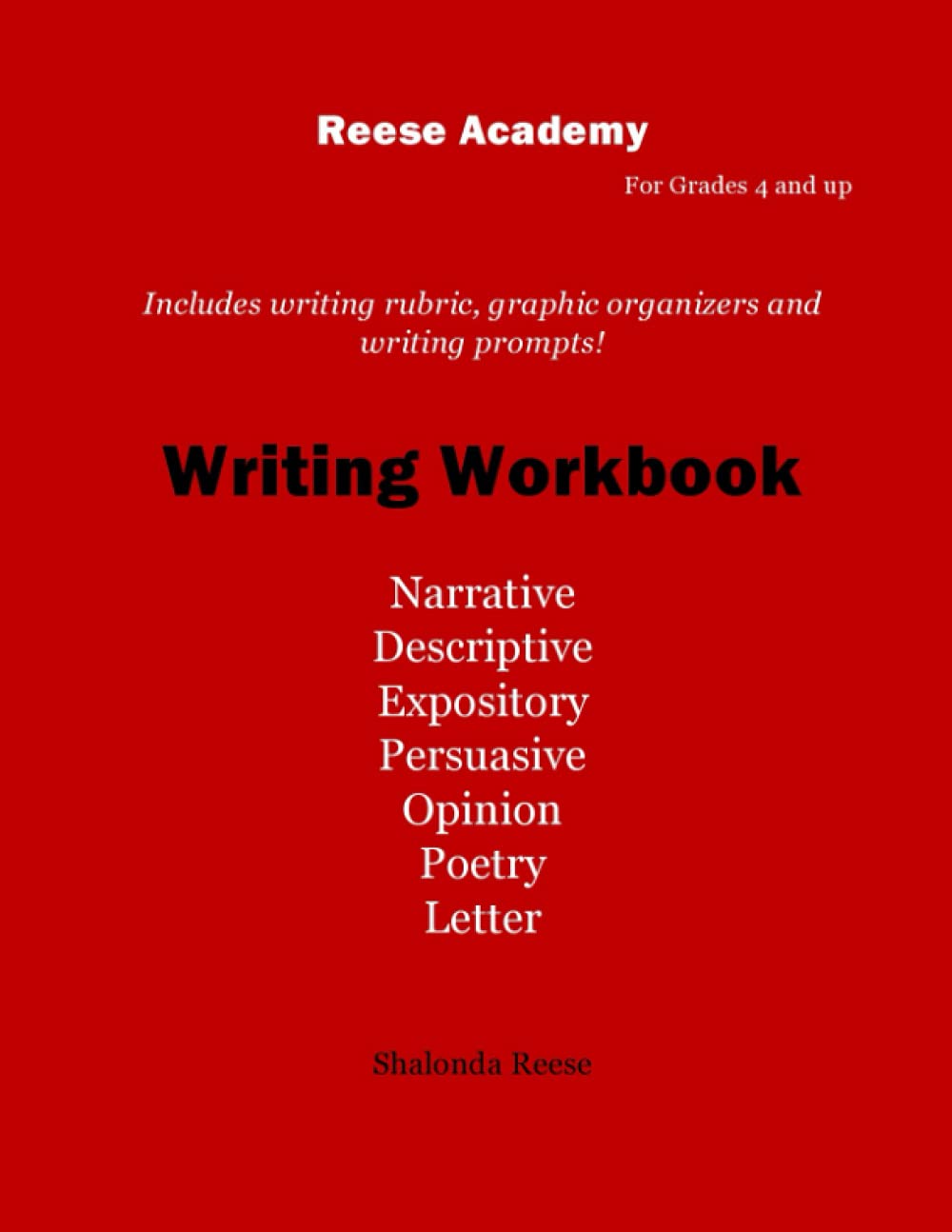 Writing Workbook: Reese Academy by Shalonda Reese | Goodreads