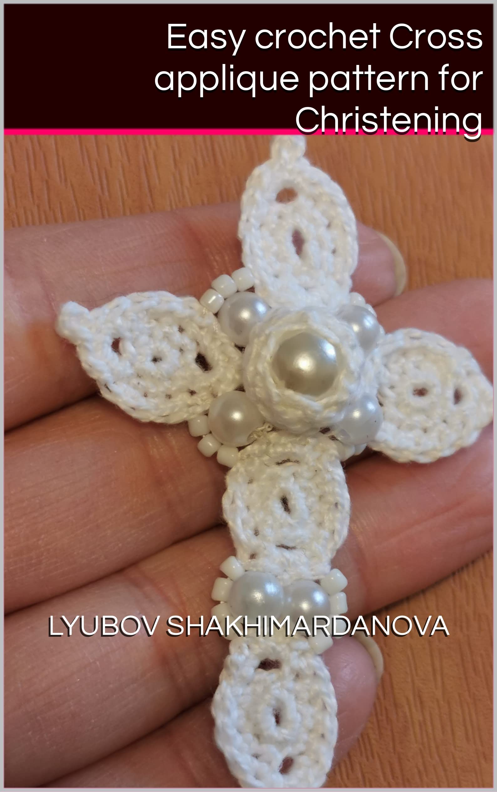 Easy crochet Cross applique pattern for Christening by Lyubov ...
