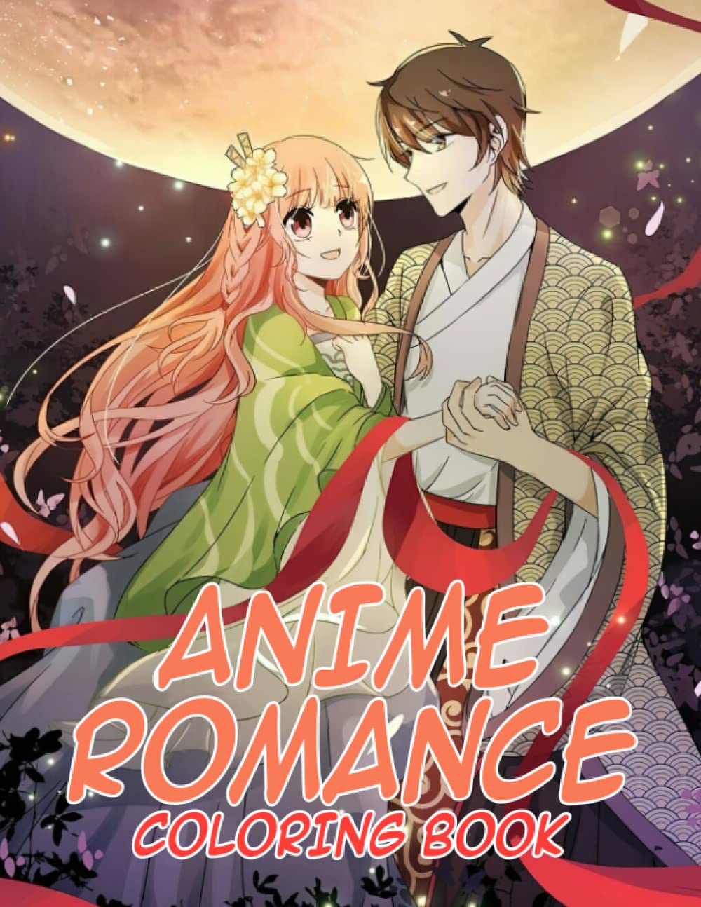 Anime Romance Coloring Book: Favorite Character Coloring Pages With ...