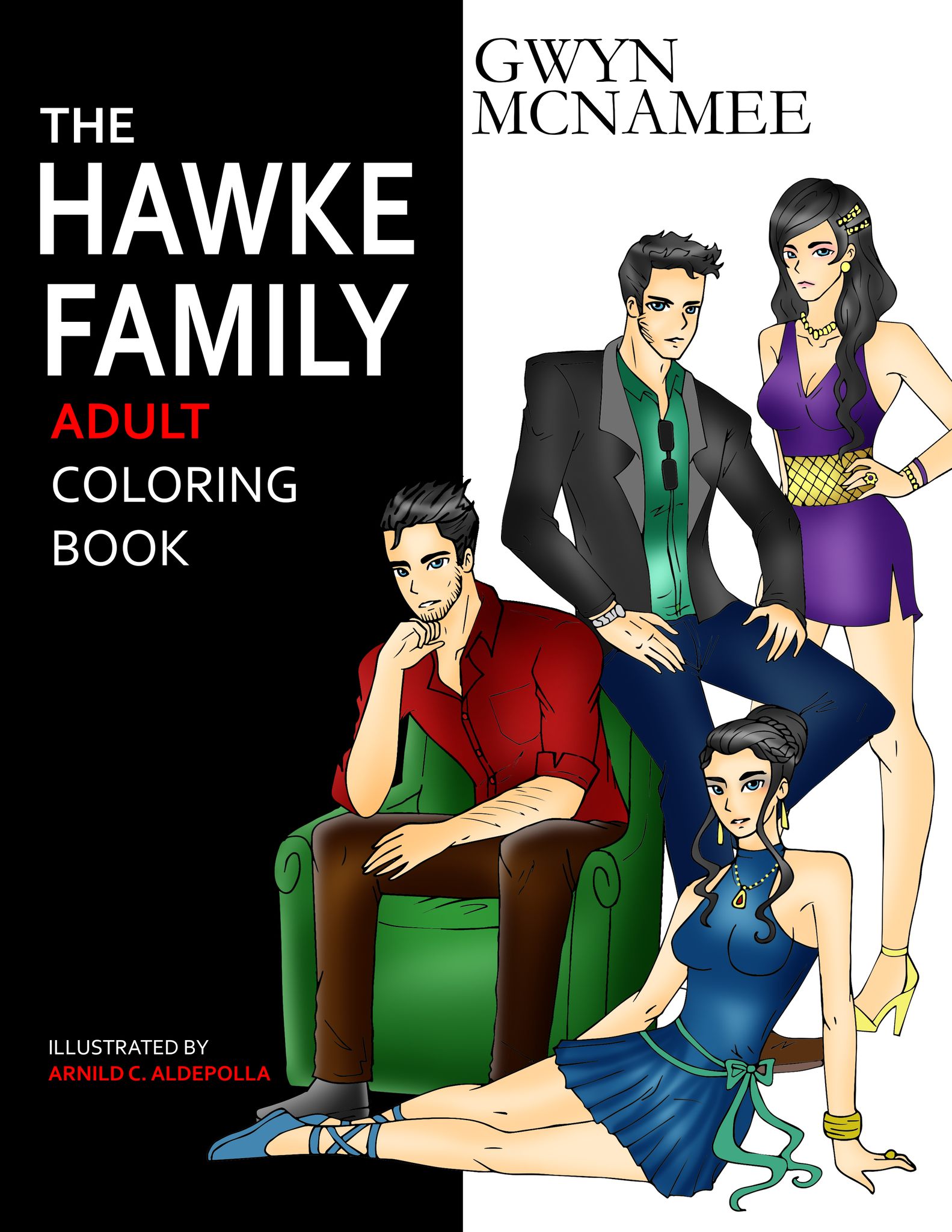 The Hawke Family Adult Coloring Book by Gwyn McNamee | Goodreads