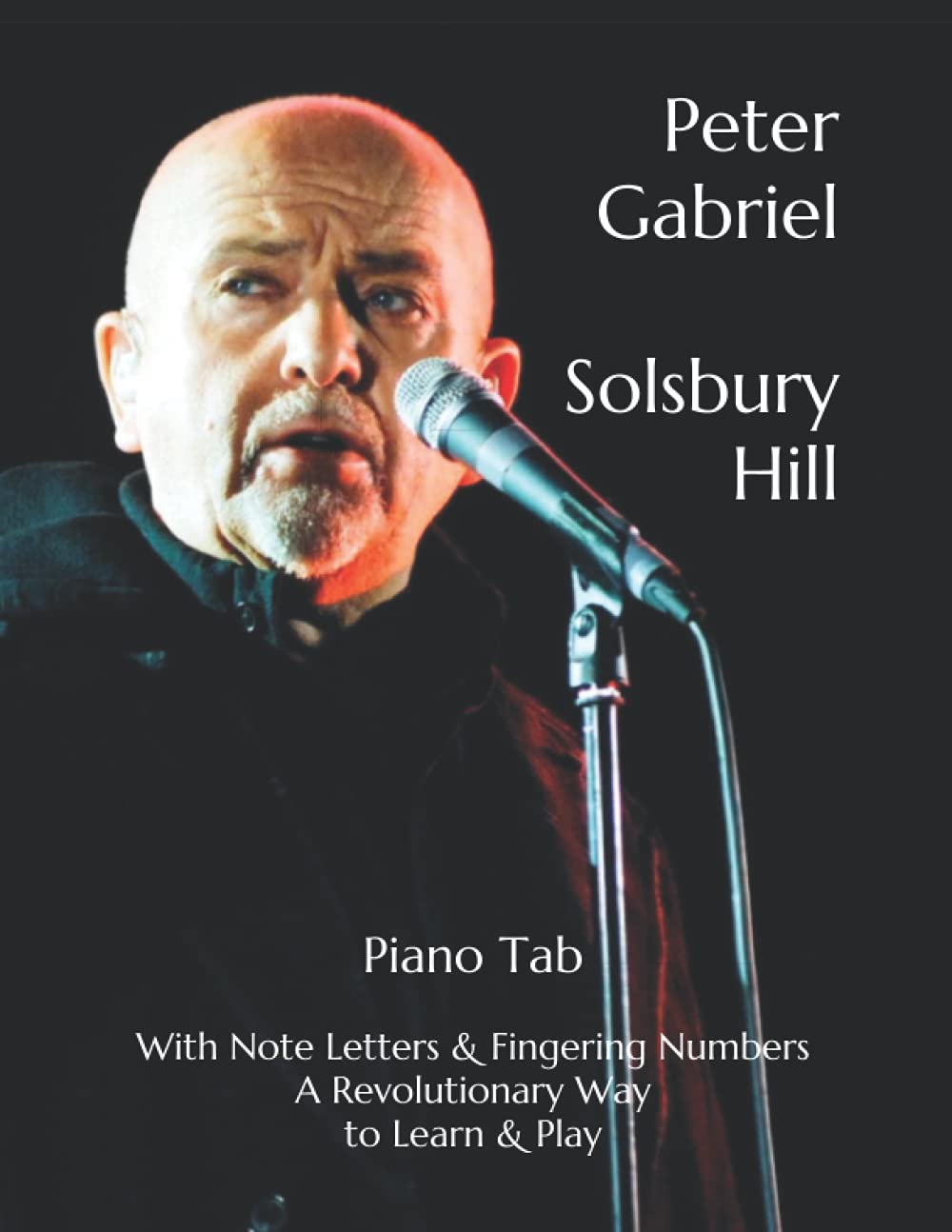 Peter Gabriel Solsbury Hill: Piano Tab with Note Letters & Fingering ...