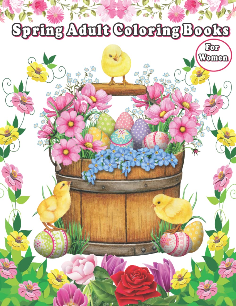 Spring Adult Coloring Books For Women: A Stress-Relieving Springtime ...