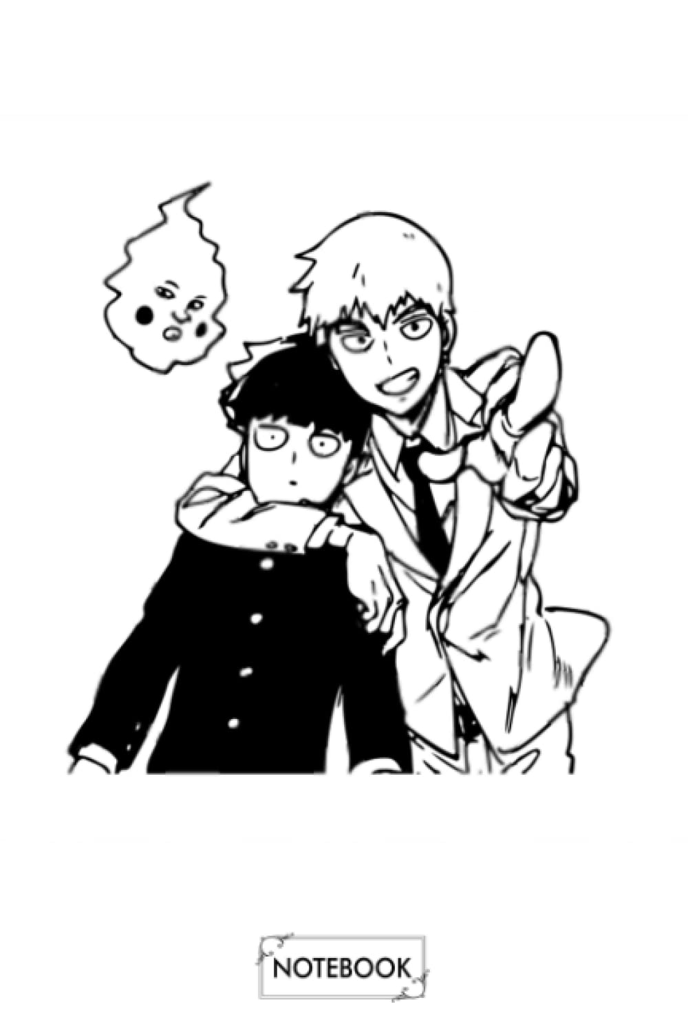 Mob Psycho 100 Two Guys B43144 Notebook: Journal, 6x9 120 Pages, Diary ...