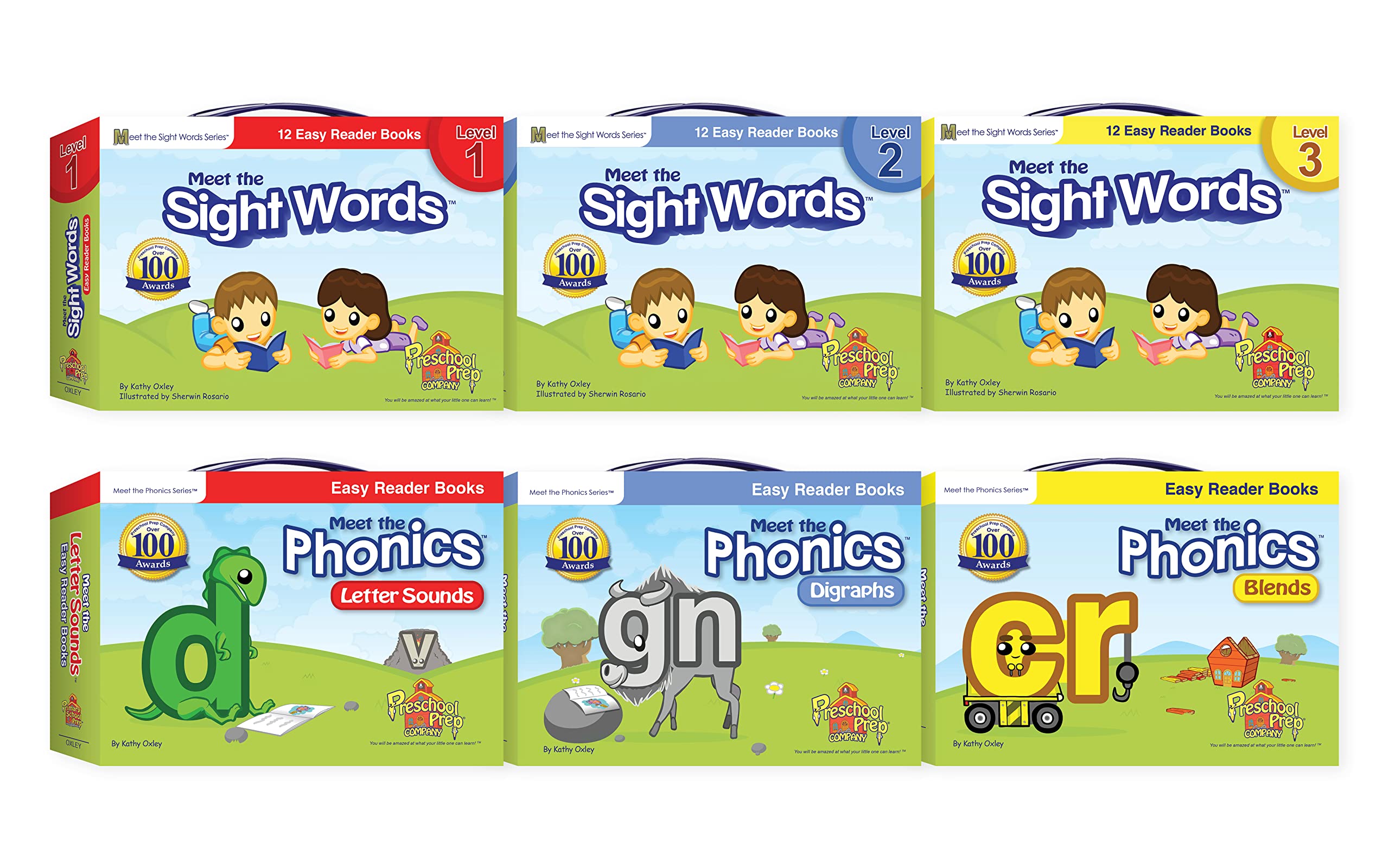 Meet the Sight Words & Meet the Phonics EASY READER BOOK Bundle with 6 ...