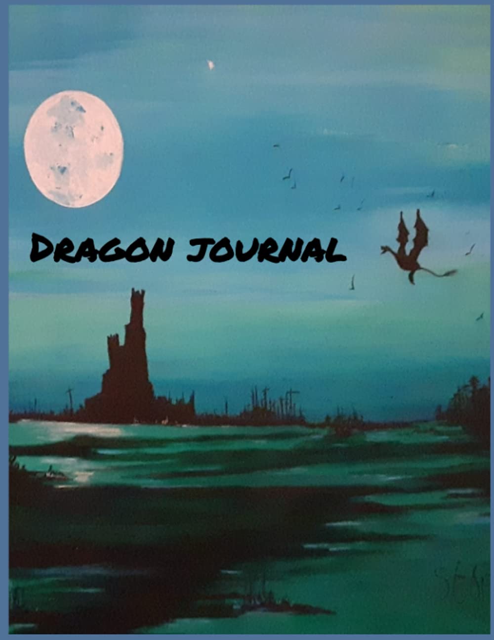 Dragon Journal: 8 1/2 x 11, 120 lined premium white pages for ...