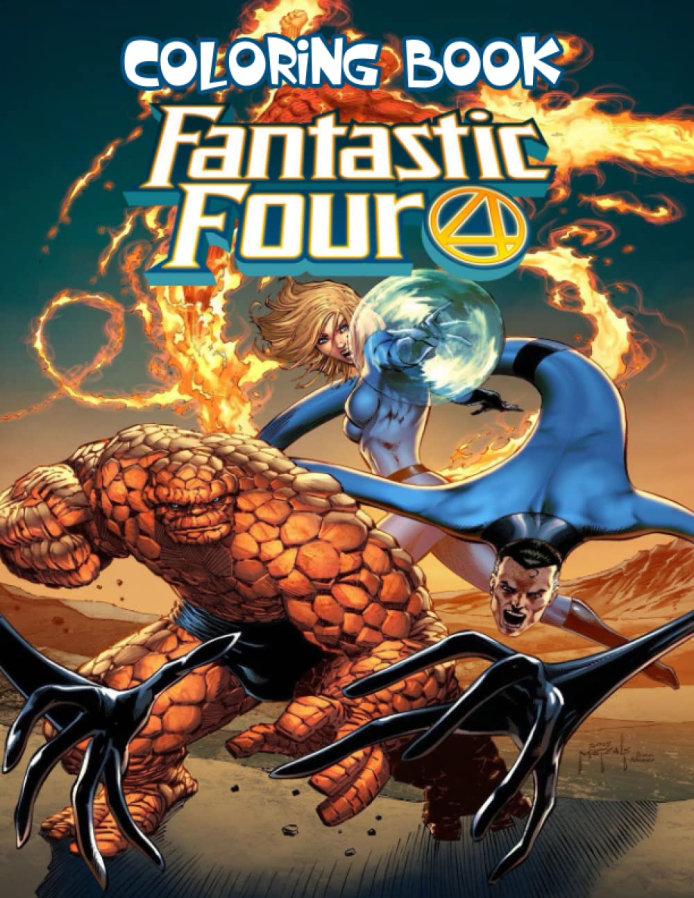 Kids Coloring Pages And Fantastic Four