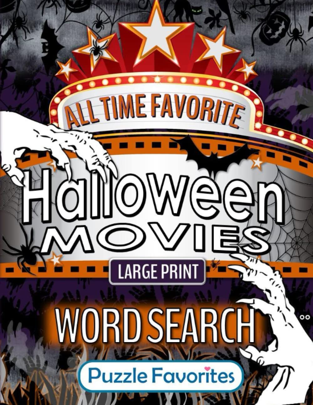 All Time Favorite Halloween Movies Word Search Large Print: Sub Title ...