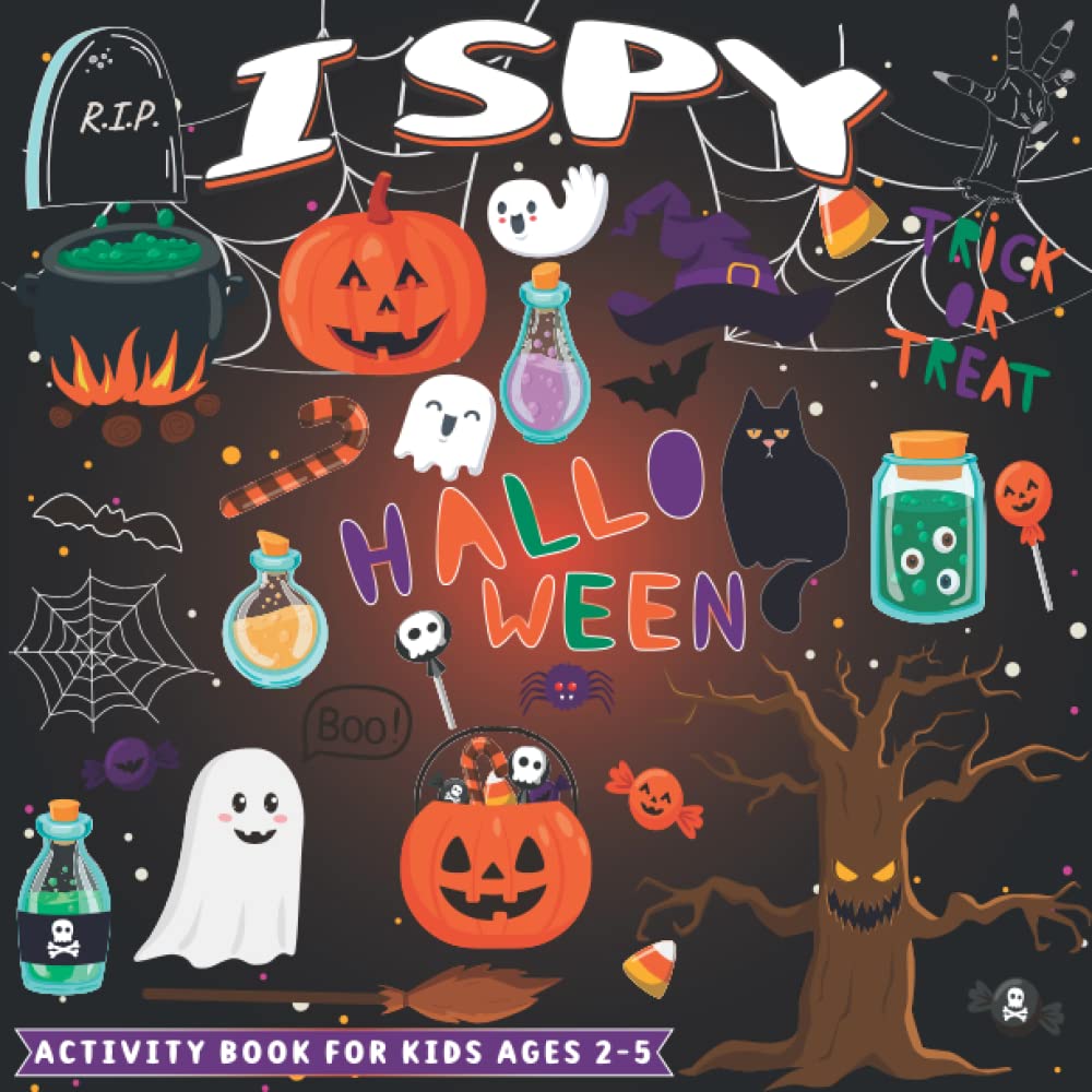 i spy halloween Activity Book For kids ages 2-5: Boo!! A Fun Spooky ...