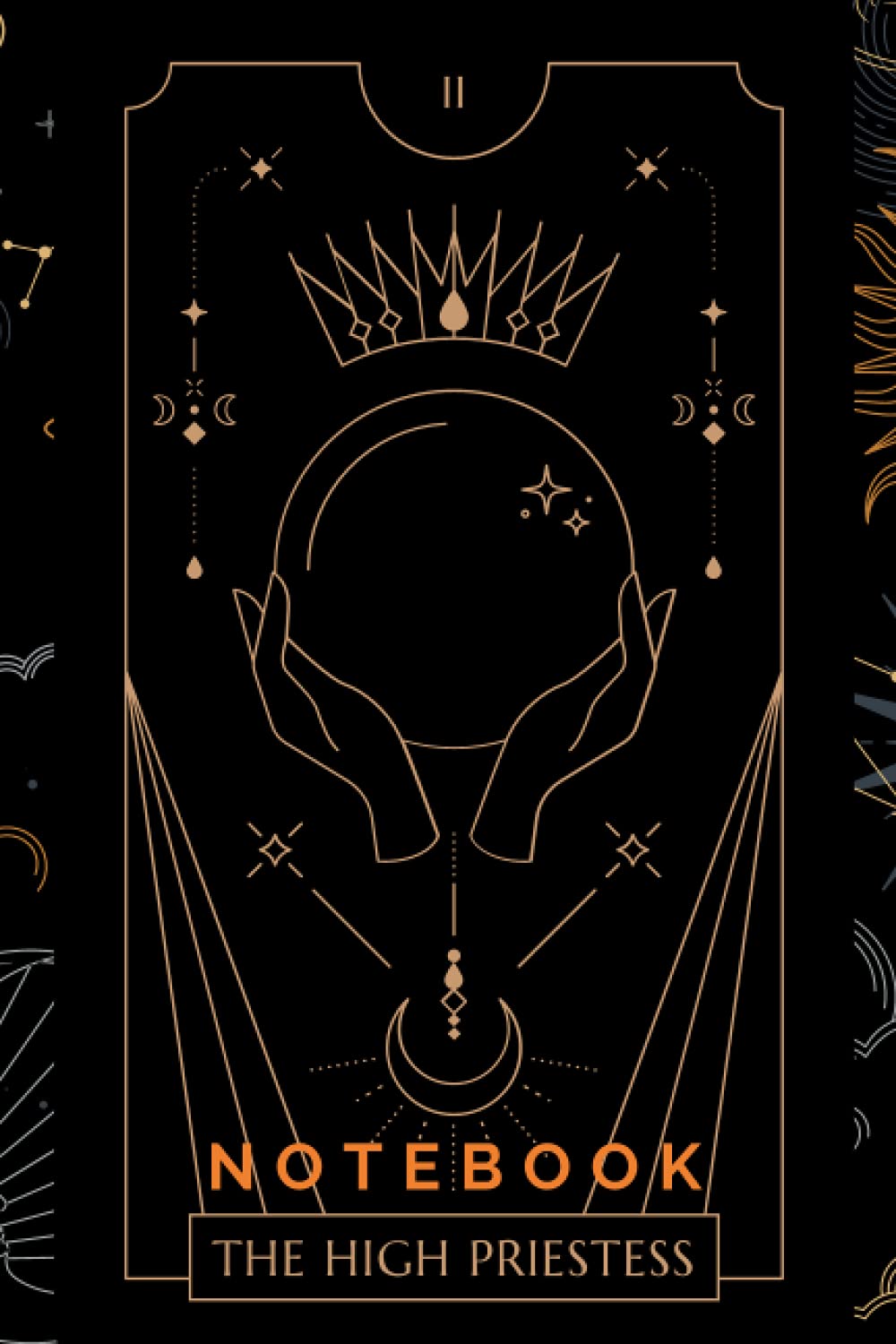 THE HIGH PRIESTESS NOTEBOOK: The tarot card notebook, Ruled Lined Pages ...