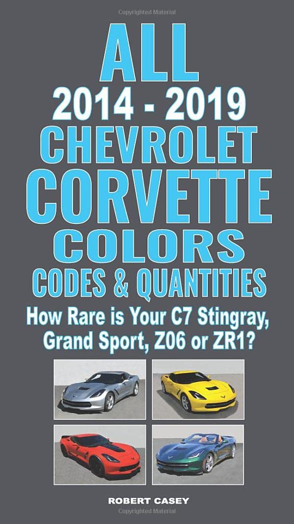 All 2014-2019 Chevrolet Corvette Colors, Codes & Quantities: How Rare ...