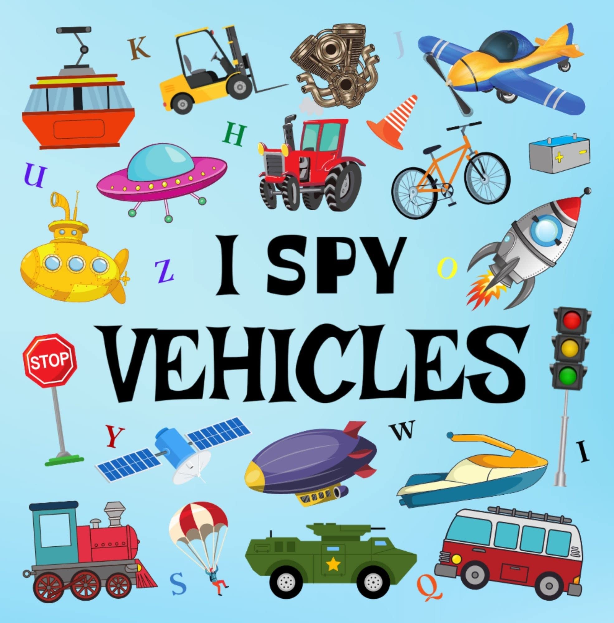 I Spy Vehicles: Awesome Educational Guessing Activity Book for Kids ...
