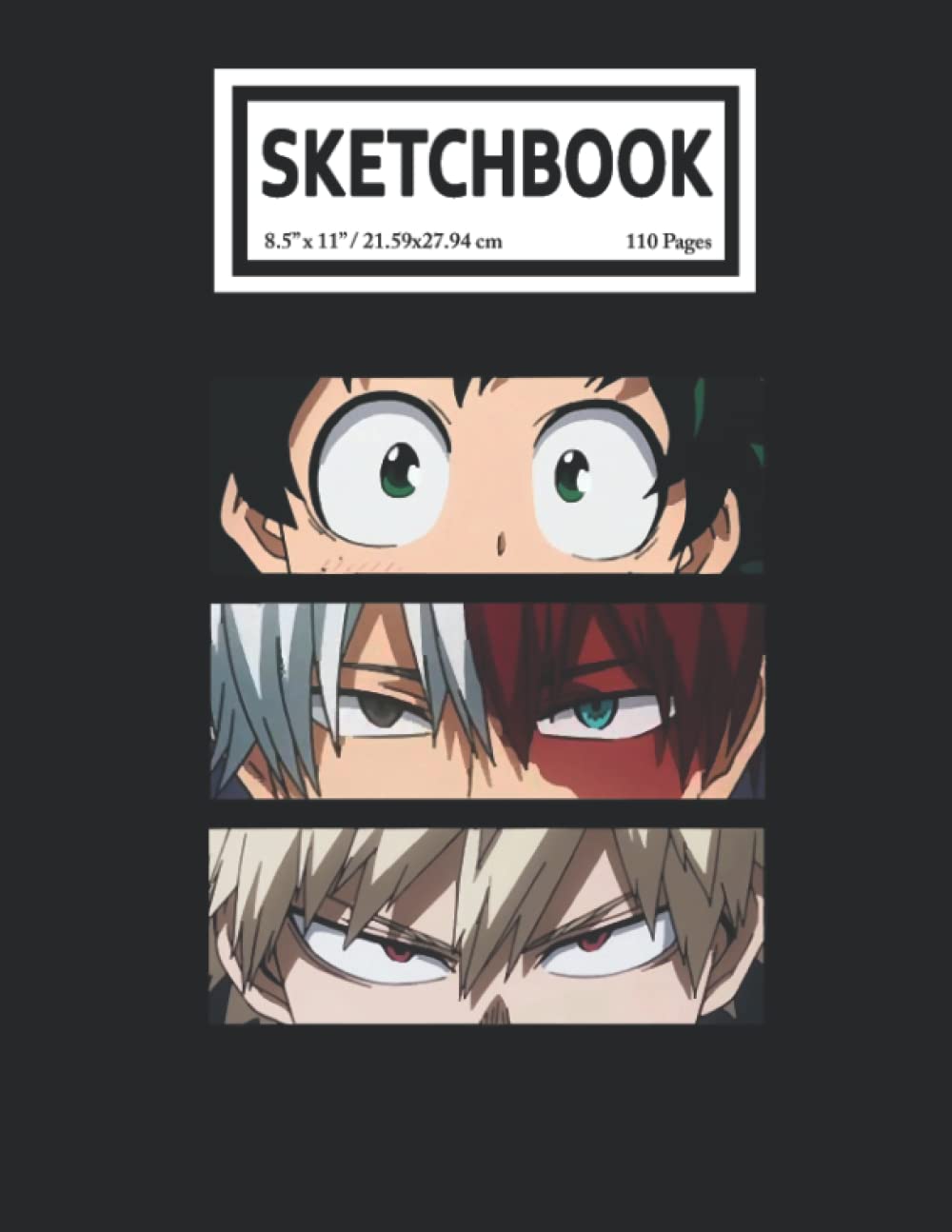 Sketchbook: Boku No My Hero Academia MHA Anime Manga Hero Eyes 110 ...