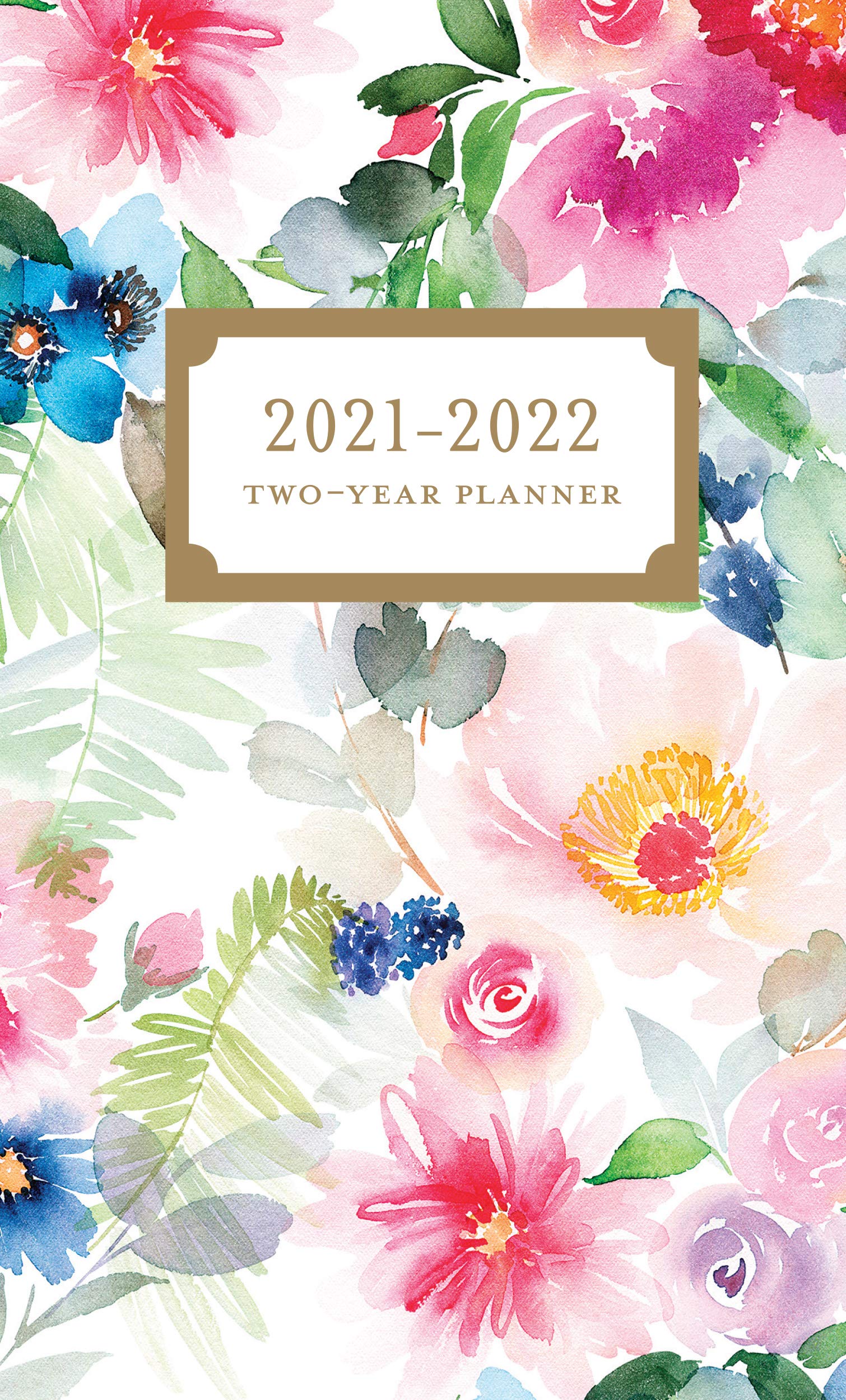 Graphique 2021 Happy Floral 2 Year Planner — 29-Month Planner in 4 ...