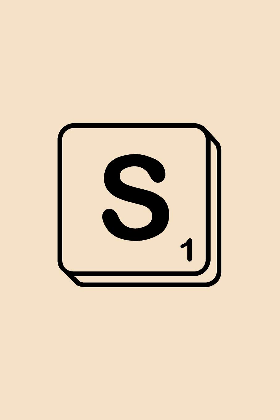 S: Scrabble Initial Monogram Letter S Notebook. A Personalized Gift for ...
