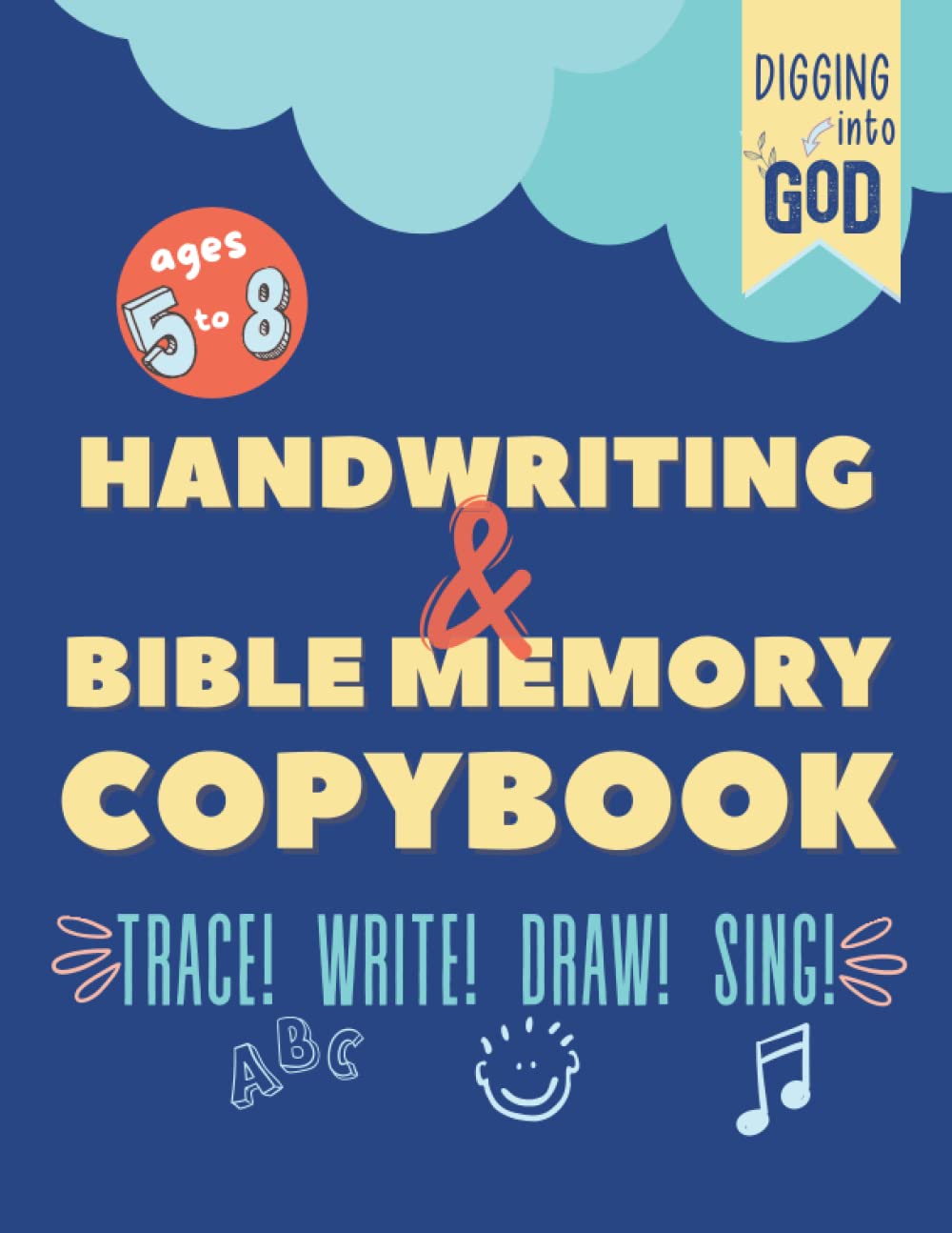 Handwriting & Bible Memory Copybook For Kids Ages 5-8: A FUN Bible ...