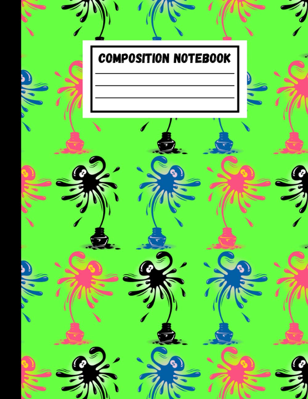 Composition Notebook: Composition Notebook Octopus Theme, Dual Notebook ...