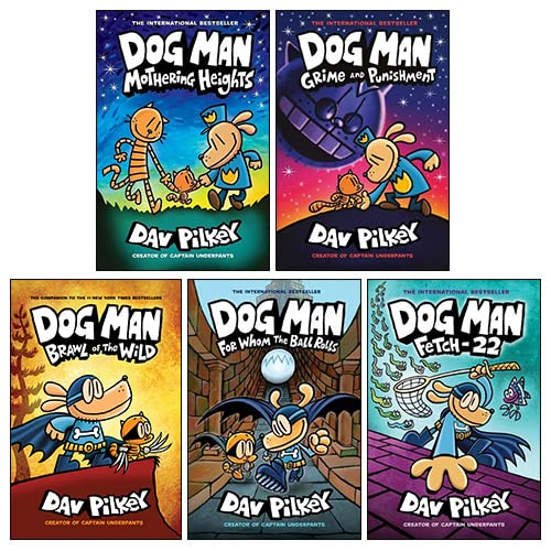 Dog Man Series 5 Books Collection Set: Brawl of the Wild, For Whom the ...