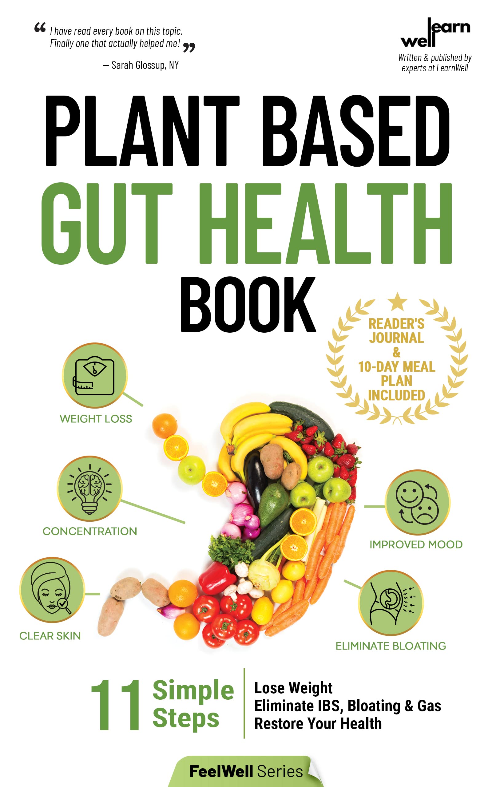 Plant Based Gut Health Book: 11 Simple Steps to Lose Weight, Eliminate ...