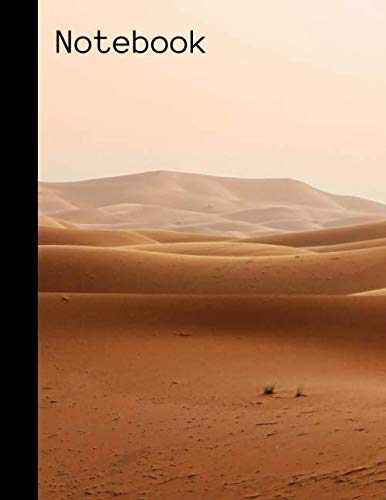 Notebook: College Ruled Lined Notebook Journal | Desert Sand Dunes ...